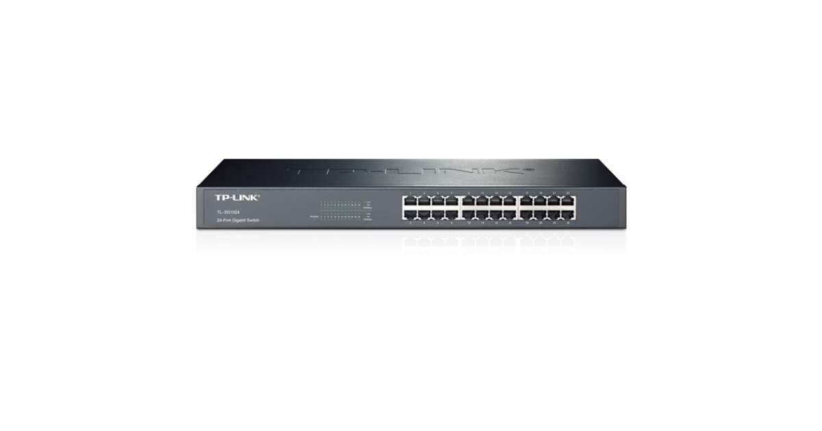TP-Link TL-SG1024 24 Port Gigabit Switch - Fém ház, Rackbe szerelhető ...