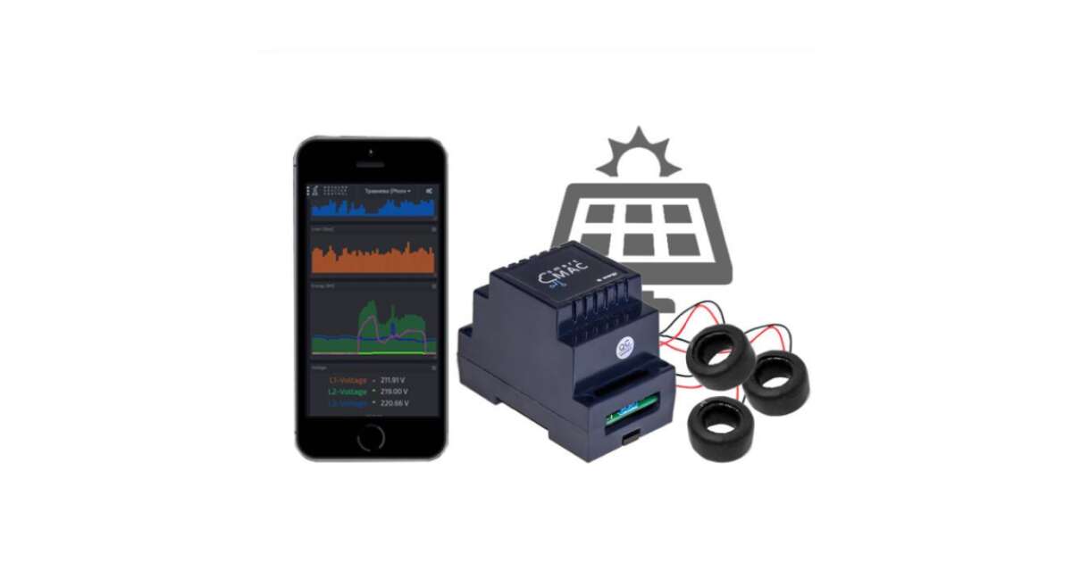 Smart-Maic D103-22 Energiamonitor, WiFi, 3x100A-ig | Pepita.hu