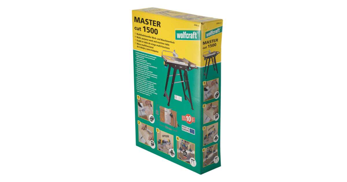 wolfcraft Master Cut 1500 fűrészasztal 94 x 64 x 86,5 cm 6906000 ...