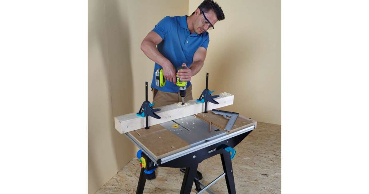 wolfcraft Master Cut 1500 fűrészasztal 94 x 64 x 86,5 cm 6906000 ...