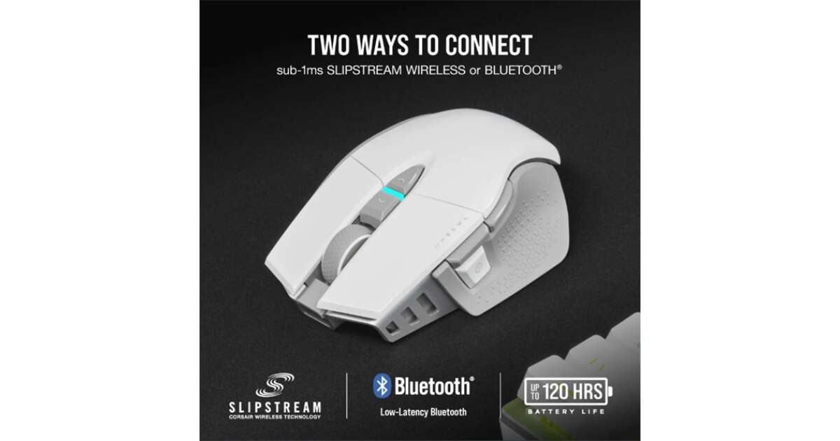 Corsair mouse de gaming cu fir/wireless, m65 rgb ultra, 8 butoane ...