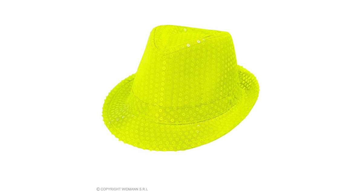Neon sárga fedora kalap | Pepita.hu