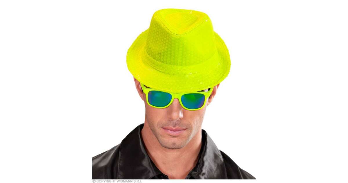 Neon sárga fedora kalap | Pepita.hu
