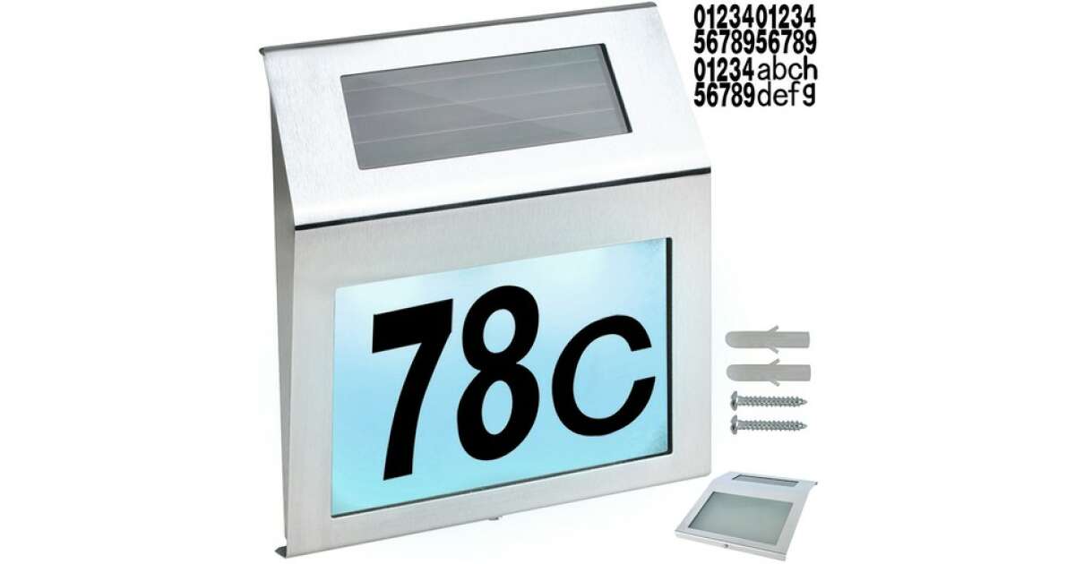 Napelemes házszámtábla világítás | Pepita.hu