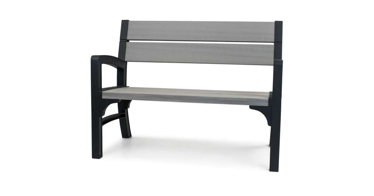 Keter Montero 2 személyes szürke kerti pad 233309 | Pepita.hu