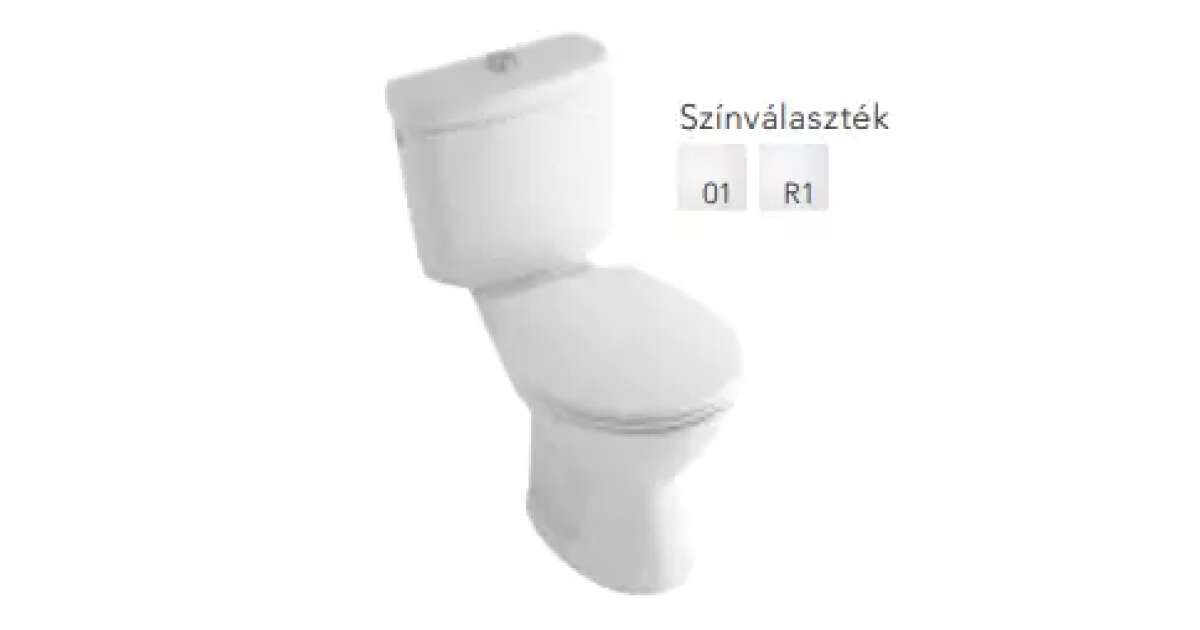 Solinar 6003 1901 Monoblokk WC csésze, hátsó kifolyású, tartály és ...