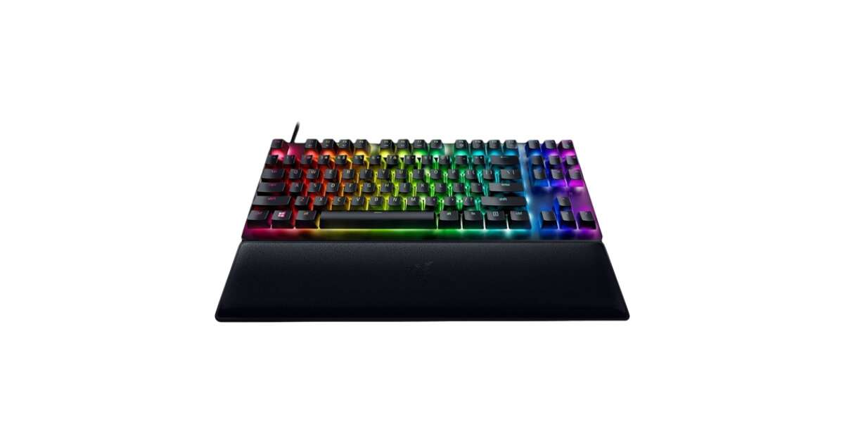 Razer Huntsman V2 Tenkeyless (Red Switch) US RGB fekete gamer ...