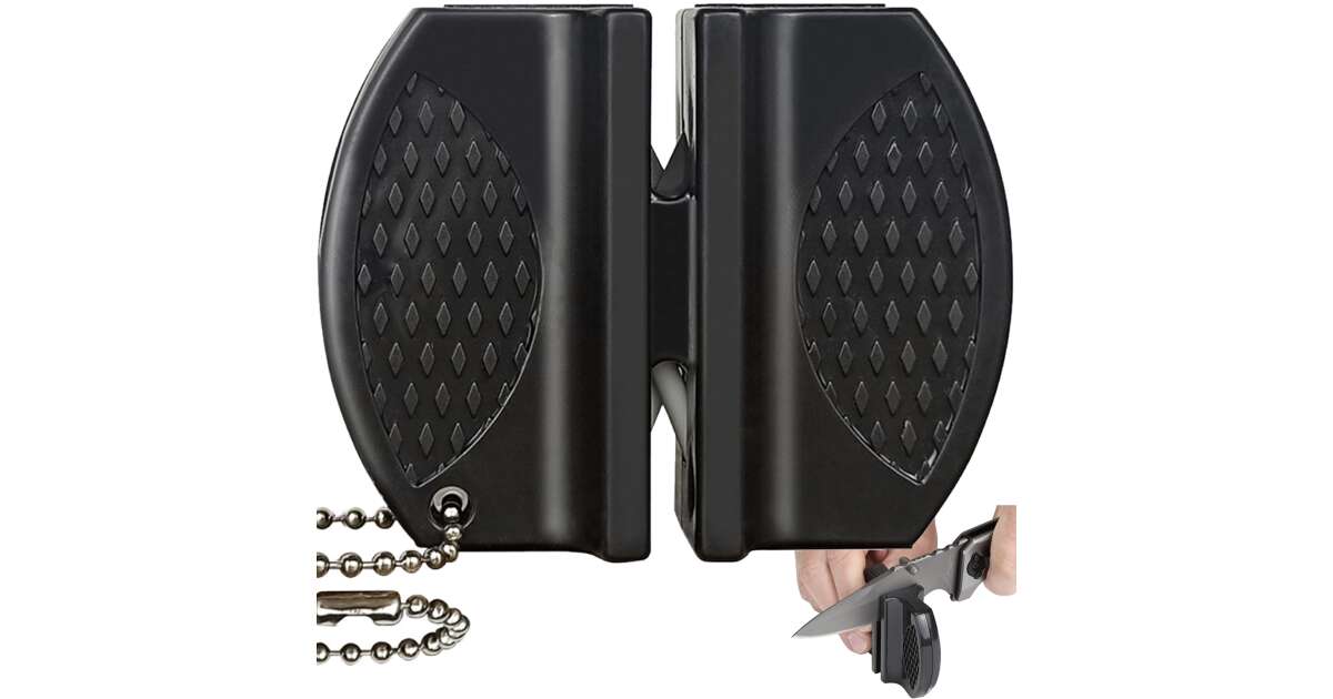 Kétfázisú túlélő késélező - kompakt, könnyen hordozható élező minden helyzetre - konyhai kések ...