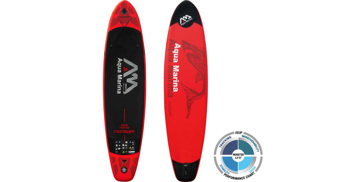 Aqua Marina "Monster" SUP szörfdeszka piros 365 x 82 x 15 cm 45836484