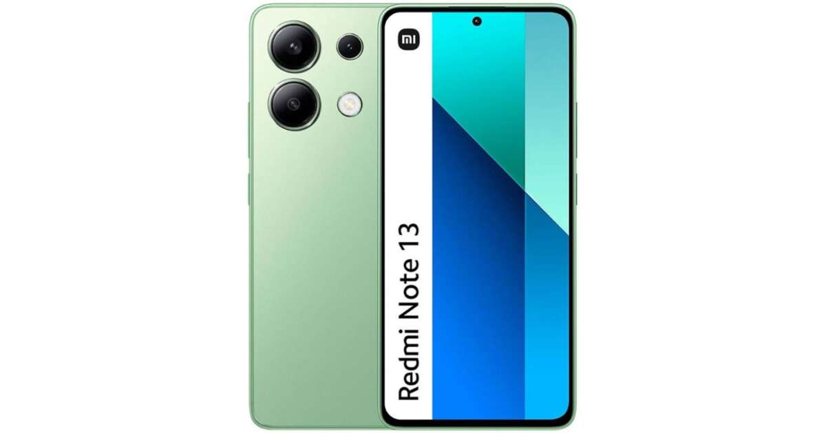 Xiaomi Redmi Note 13 256GB 8GB RAM Mobile Phone, Mint Green | Pepita.com