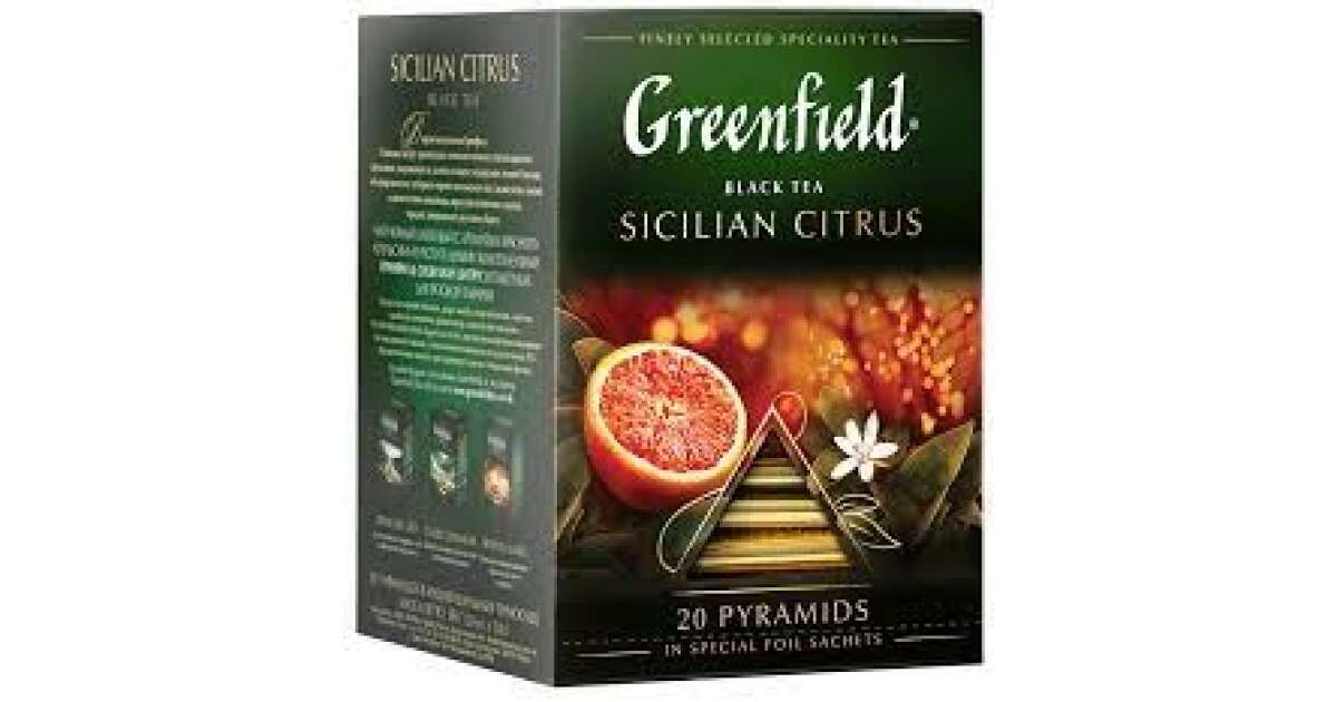 GREENFIELD Sicilian Citrus tea piramis tea | Pepita.hu