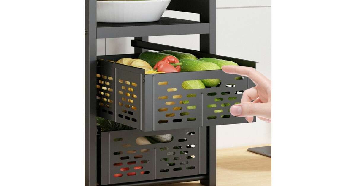 Bewello Acél vázas, fiókos szekrény, w1102 Midea Gurulós tároló ...