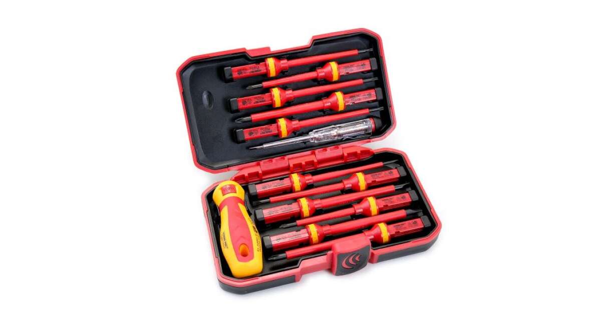 Trusa surubelnite electrician 1000 V, set 12 piese, Strend Pro | Pepita.com