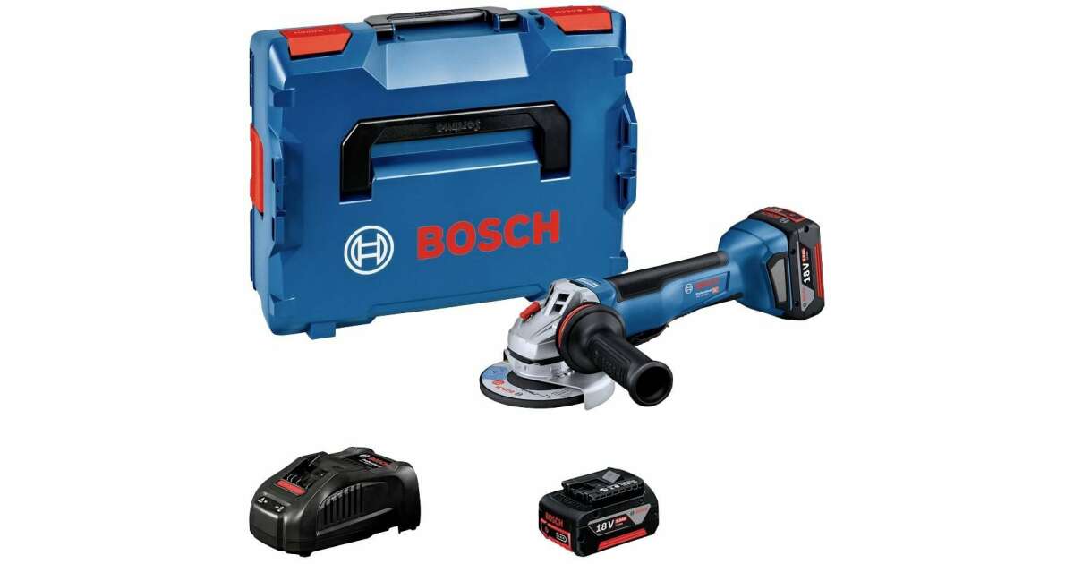 Bosch Professional GWS 18V-10 P akkus sarokcsiszoló 2db 5.0Ah akkuval (06019J4101) | Pepita.hu