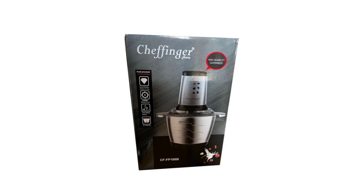Cheffinger 3 literes 1000W-os élelmiszerfeldolgozó (CF-FP1000I) | Pepita.hu