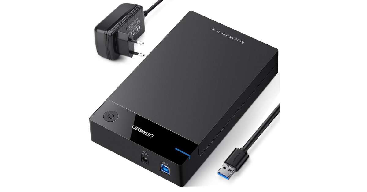 UGREEN 50422 2.5 USB 3.0 Külső HDD ház - Fekete (50422) | Pepita.hu