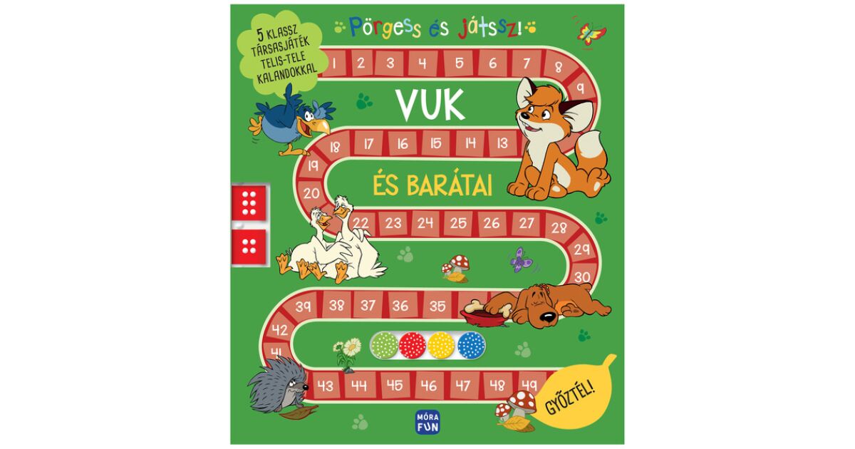Mosa Fun - Vuk és Barátai - 5 Társasjáték | Pepita.hu