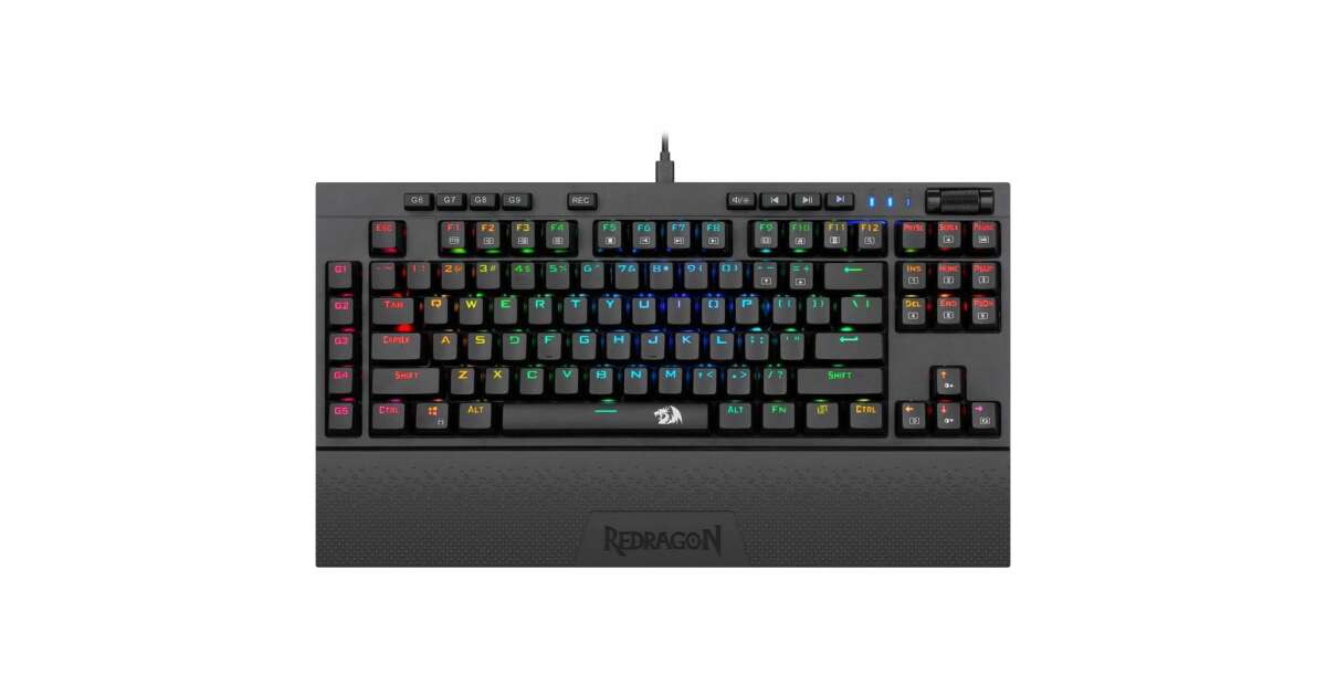 Redragon Broadsword-Pro Mechanical Gaming RGB Wired Keyboard Brown ...
