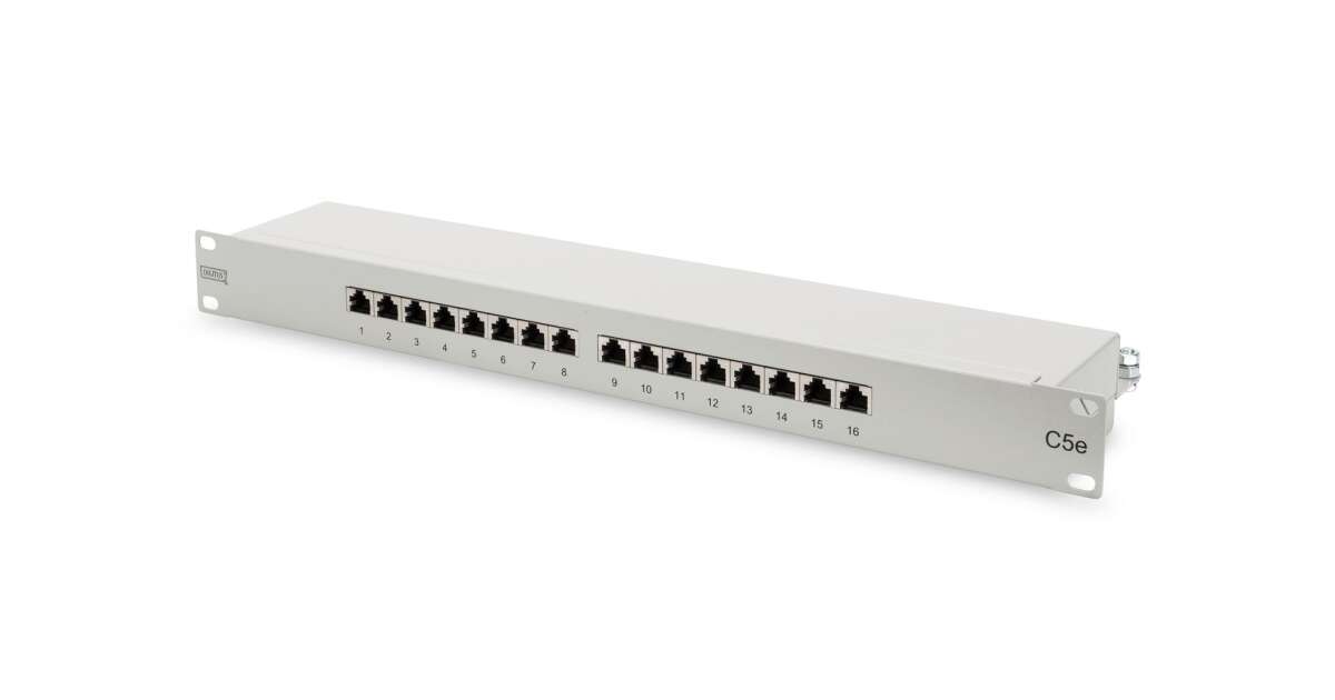 Digitus 16-port Patch Panel 1U Grey DN-91516S | Pepita.hu