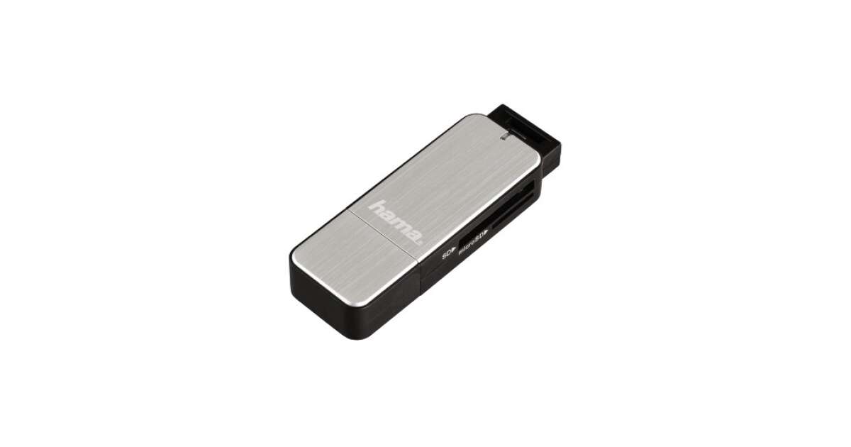 Hama USB3.0 SD/microSD Card Reader Aluminium/Silver 123900 | Pepita.hu