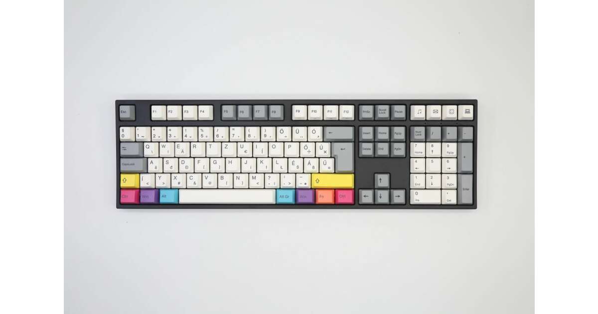 Varmilo VEA109 CMYK USB Cherry MX Silent Red Mechanical Gaming Keyboard ...