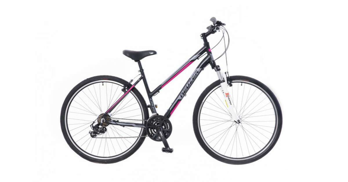 Neuzer X100 női 17 crosstrekking kerékpár Fekete-Pink | Pepita.hu