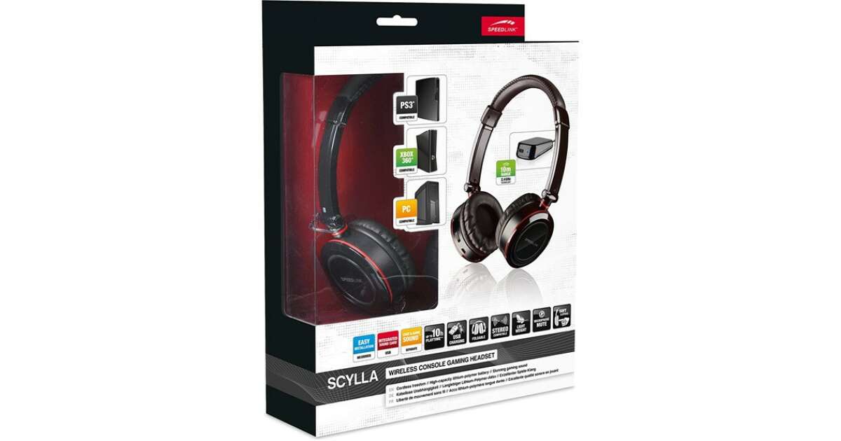Speedlink Scylla Wireless Headset - Black | Pepita.com