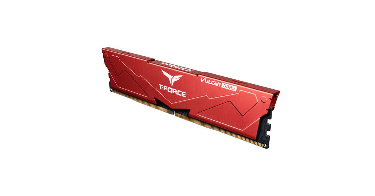 TeamGroup 64GB / 5200 T-Force Vulcan Red DDR5 RAM KIT (2x32GB) | Pepita.hu
