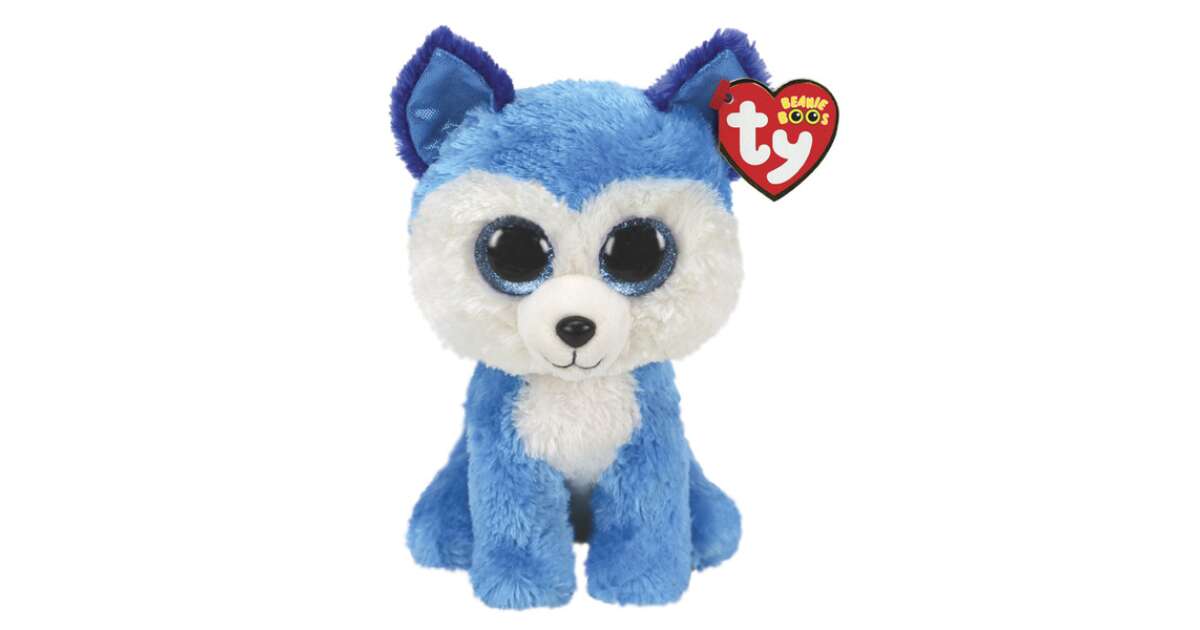 Beanie Boos PRINCE kék husky 15cm | Pepita.hu