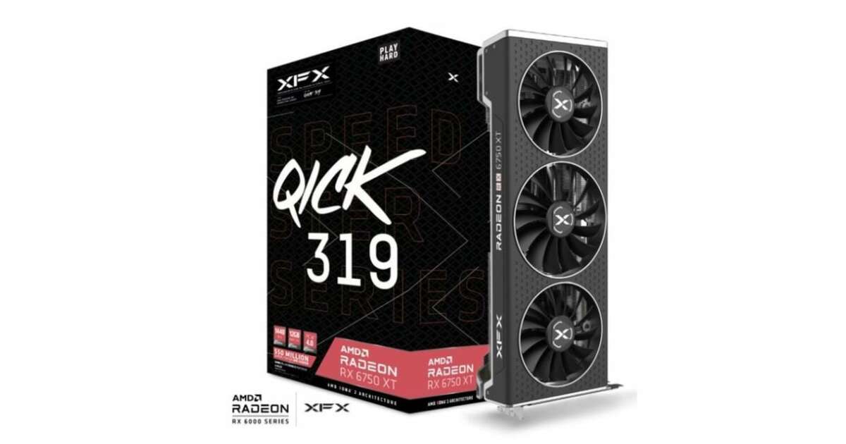 XFX RX 6750 XT 12GB DDR6 Speedster QUICK 319 | Pepita.hu