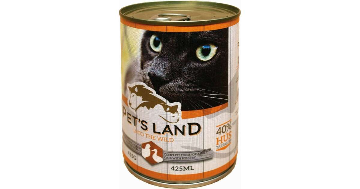 Pet s Land Pisică Conservă Păsări de curte 415g | Pepita.com