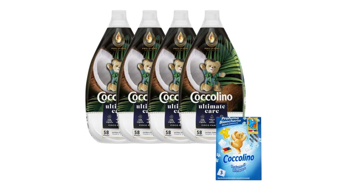 Coccolino Ultimate Care Coco Fantasy ultrakoncentrált Öblítő 232 mosás ...