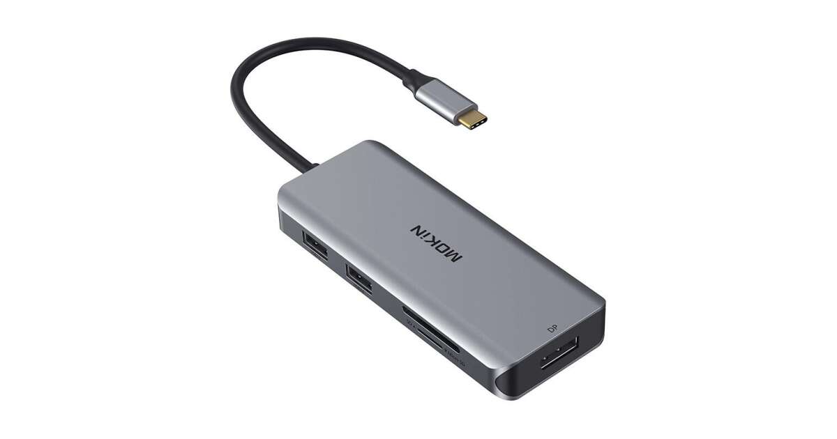 MOKiN Adapter/Docking Station 9 in 1 USB C to 2x USB 2.0 + USB 3.0 + 2x ...