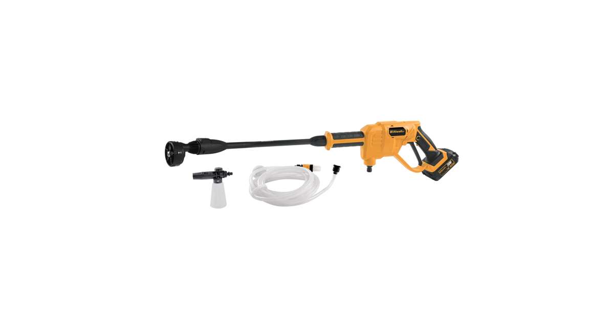 Riwall PRO RAPW 2420 SET cordless pressure washer 20 V with accessories ...
