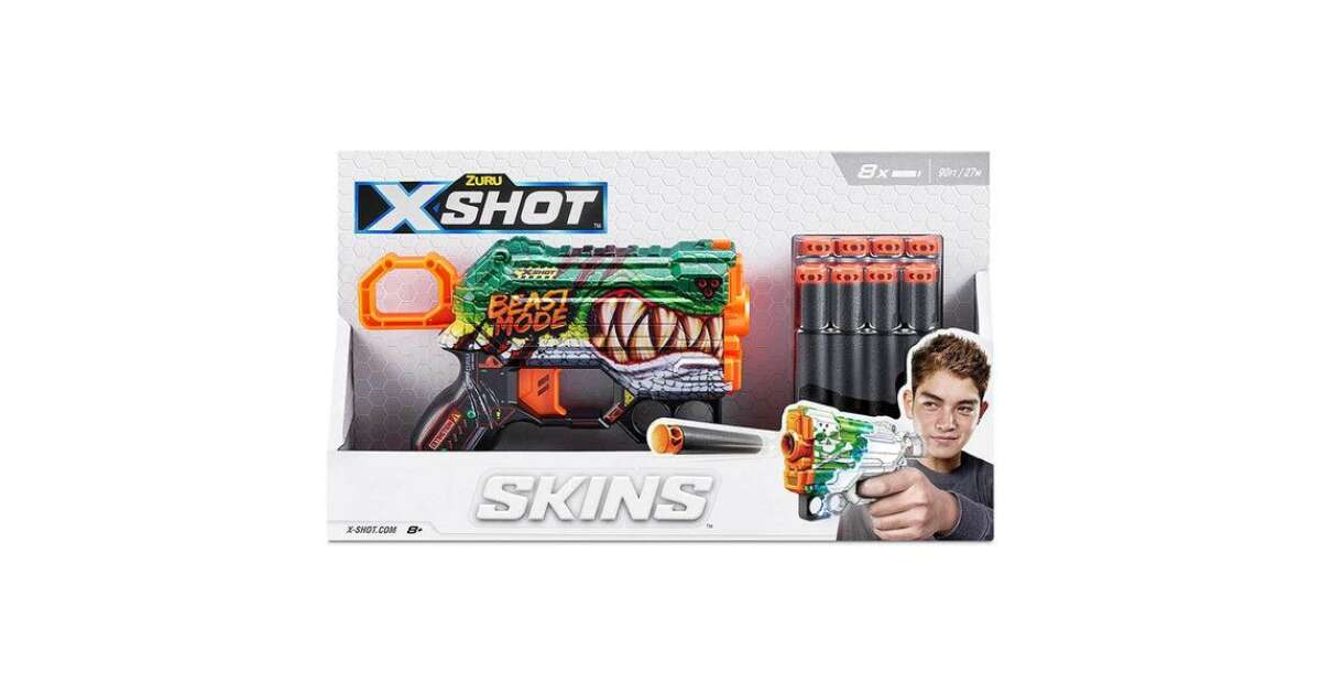 Xshot Excel Skins Menace - Beast Mode szivacslövő játékpisztoly | Pepita.hu