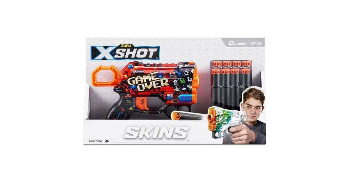 Xshot Excel Skins Menace - Game Over szivacslövő játékpisztoly | Pepita.hu