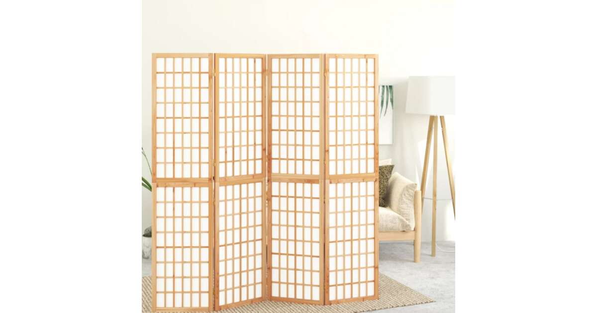 4 paneles japán stílusú összecsukható paraván 160 x 170 cm | Pepita.hu