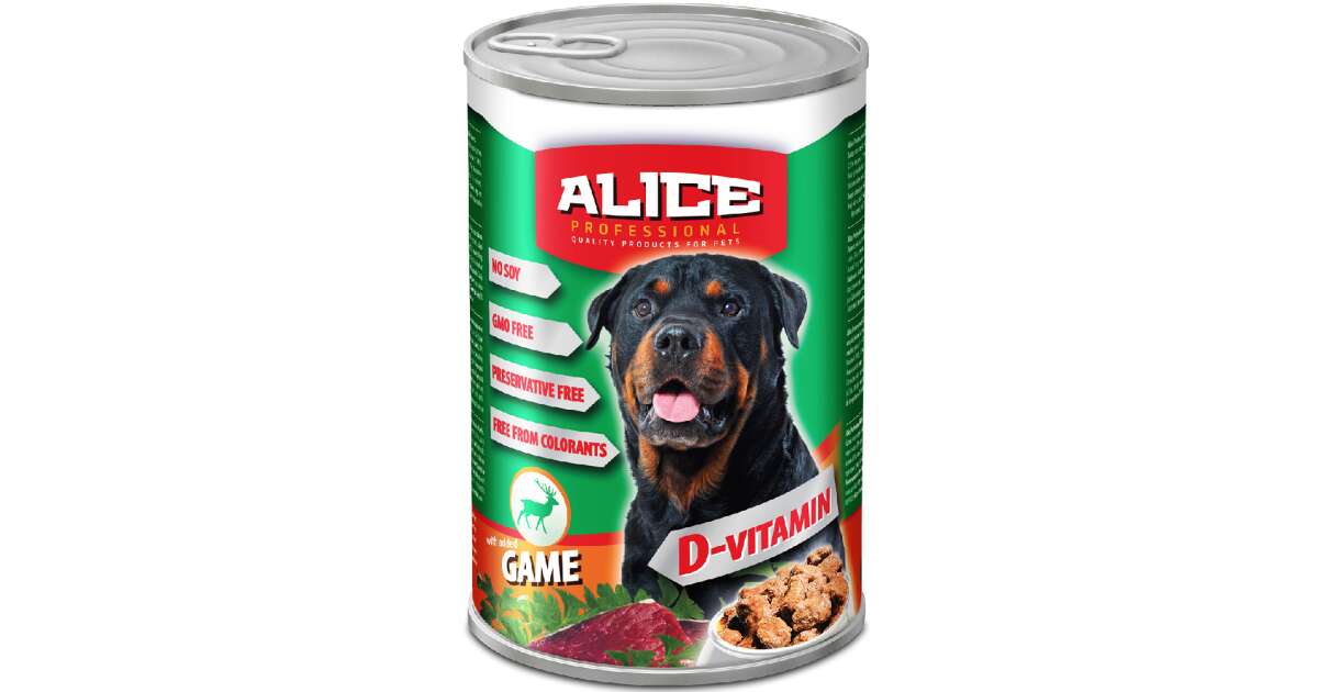 Alice Professional Vadhúsos Konzerv Kutyáknak - 1240g | Pepita.hu