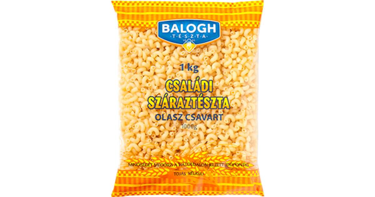 Balogh 1kg olasz csavart tészta | Pepita.hu