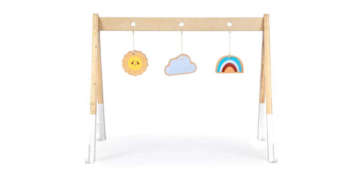 Educational gymnastics wooden stand + games | Pepita.com
