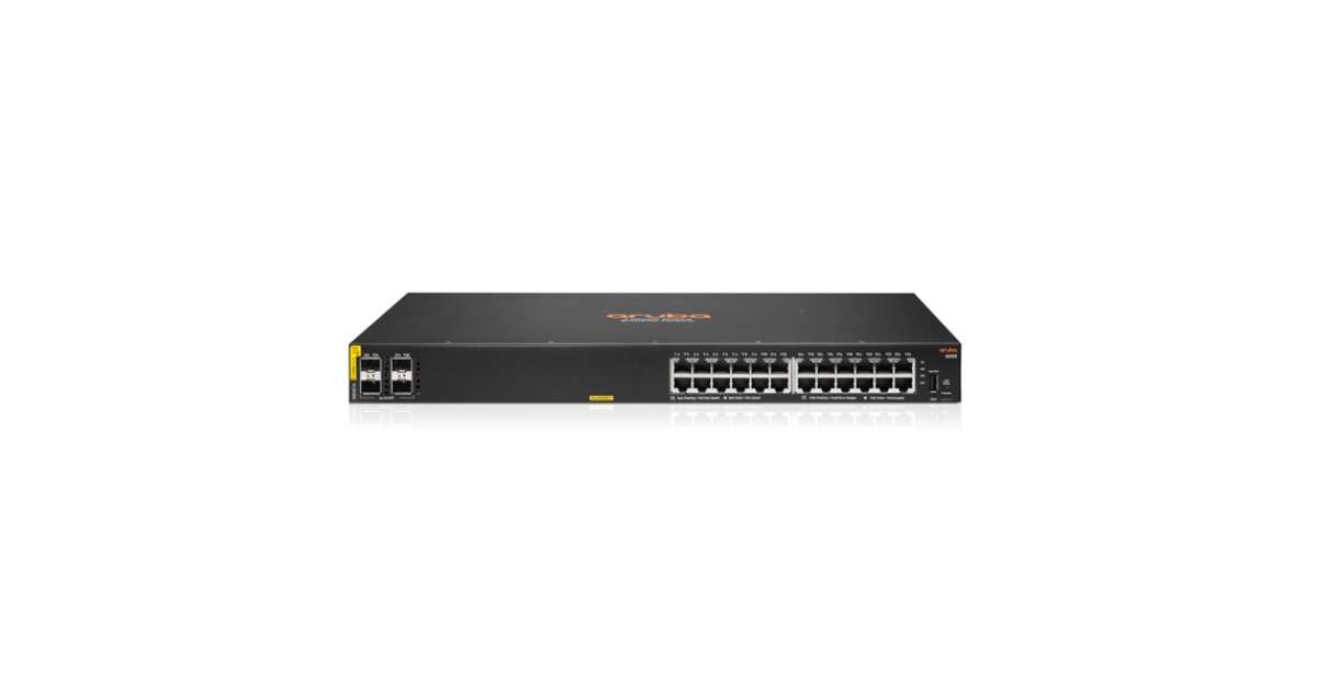 HPE Aruba Switch CX 6000 24G 4SFP 24xGBit/4xSFP PoE 370W R8N87A ...