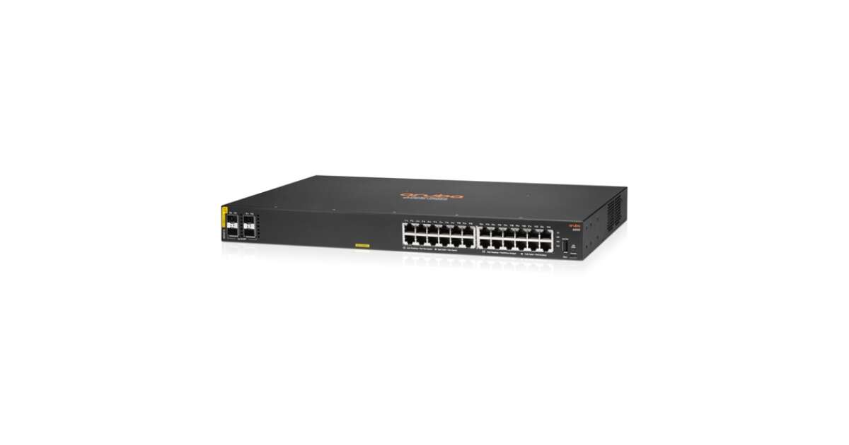 HPE Aruba Switch CX 6000 24G 4SFP 24xGBit/4xSFP PoE 370W R8N87A | Pepita.com