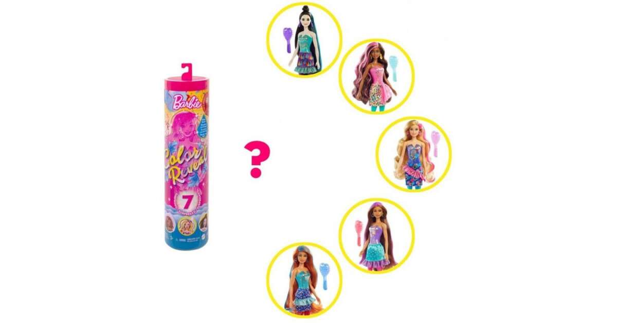 Mattel Barbie Color Reveal Irány a buli meglepetés Baba 25cm | Pepita.hu