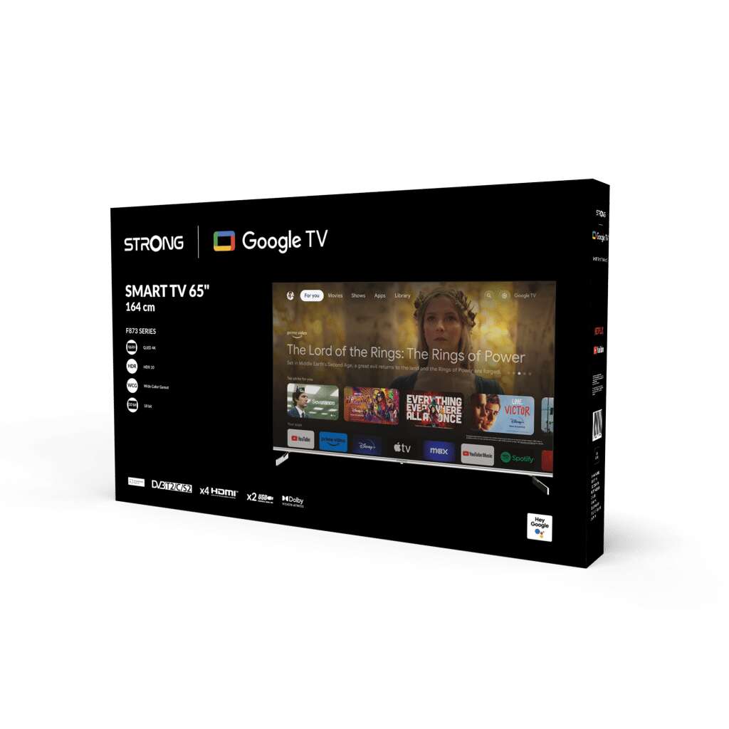 Strong SRT65UF8733 4K UHD Android Smart QLED Televízió, 165cm, HD... | Elektronika Világ