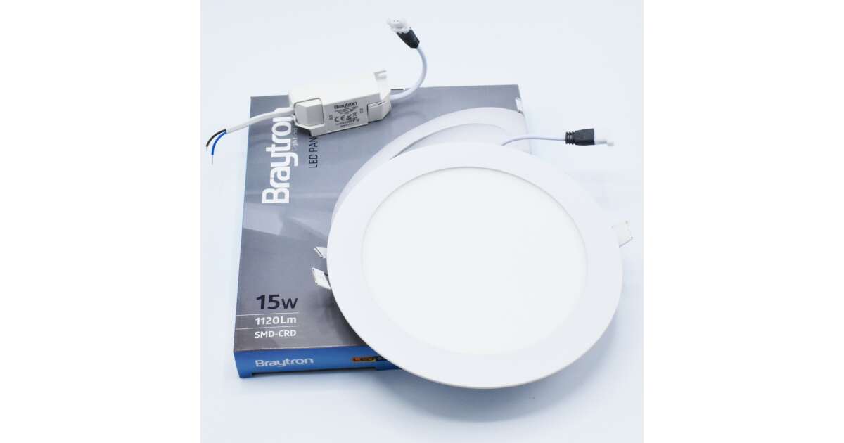 LED-Spot 15W Einbau, rund, Braytron, 1120lm, warmes Licht (3000K), weiß ...