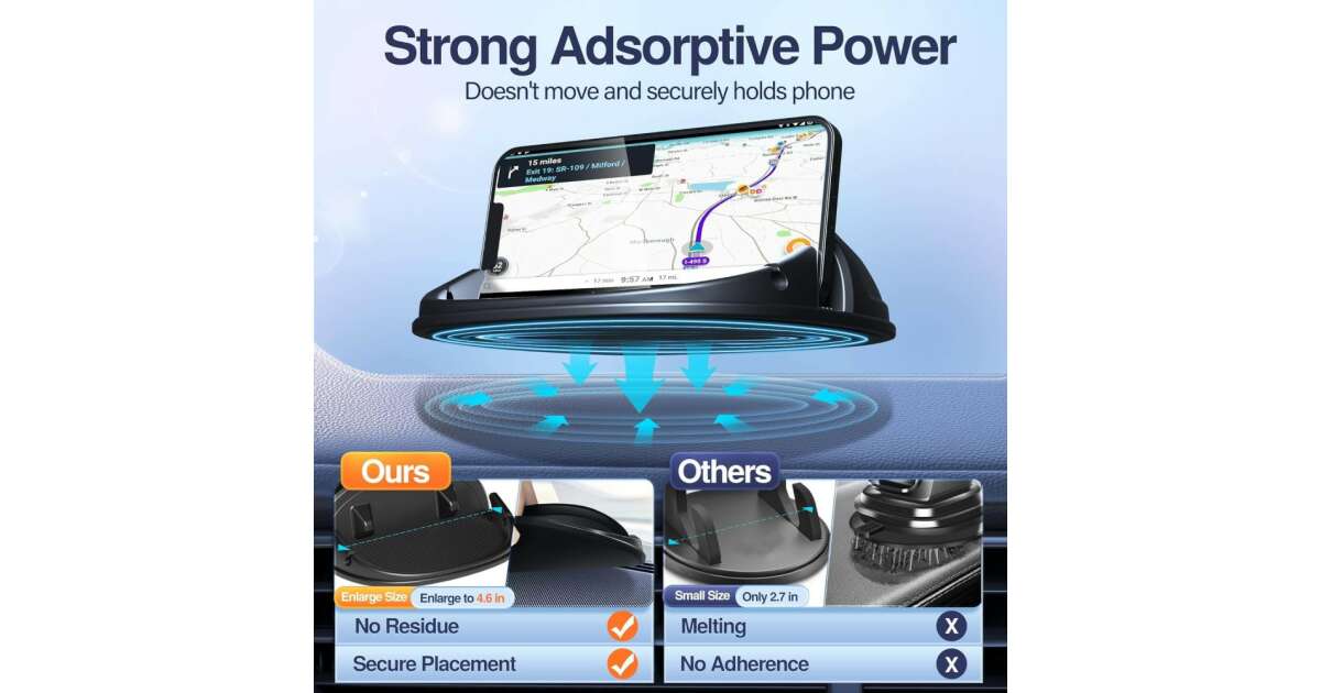 Loncaster Autós Telefon Tartó (Fekete) | Pepita.hu