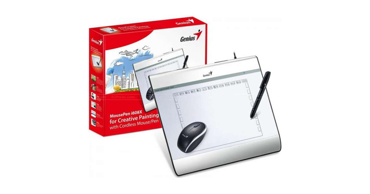 Genius Mouse Pen i608X digitalizáló tábla 31100060101 | Pepita.hu