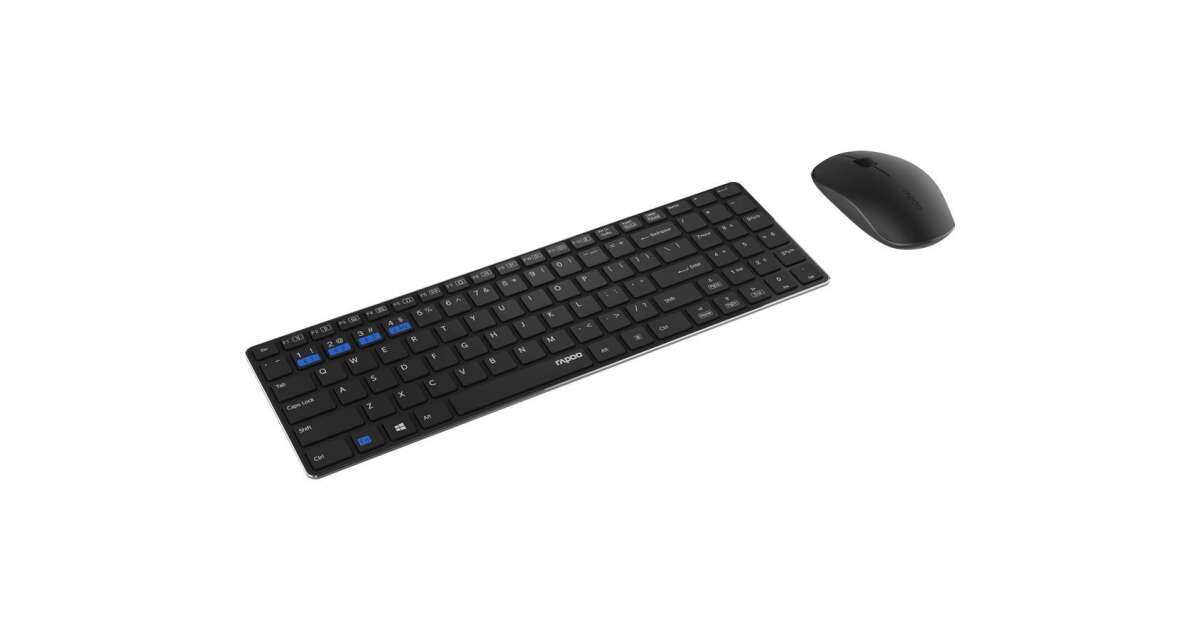 Rapoo 9300M Multi-mode Wireless Keyboard & Mouse Black HU 190832 ...