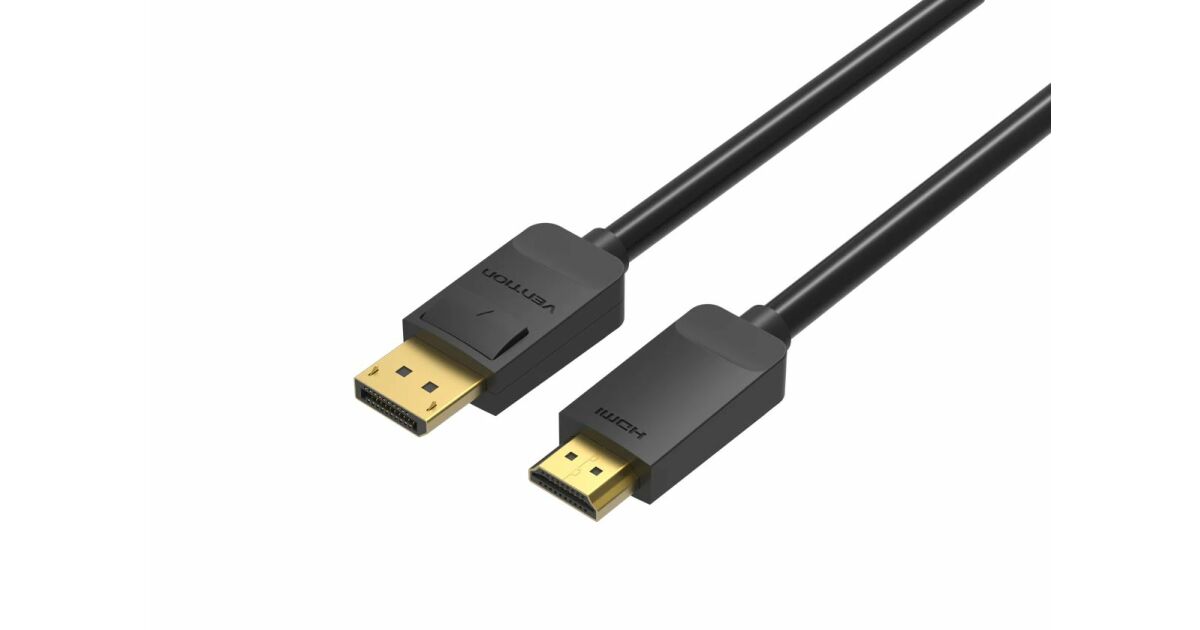 Vention Displayport male to HDMI A male cable 1,5m Black HADBG | Pepita.hu