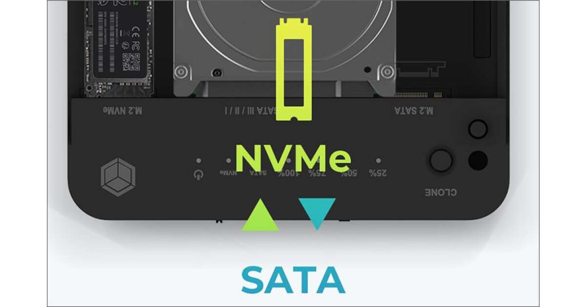 Raidsonic IcyBox IB-2915MSCL-C31 CloneStation & DockingStation for M.2 ...